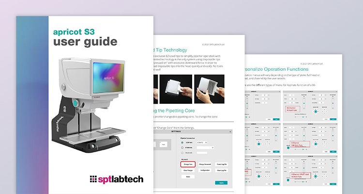 开始启动您的 apricot S3 - SPT Labtech